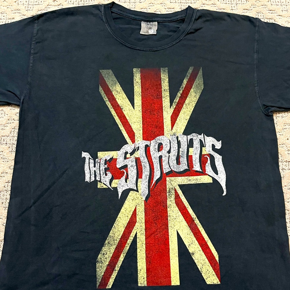 '21 The Struts Band British England Flag Funky Text N… - Gem